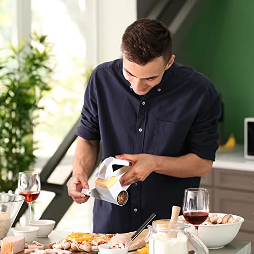 Rotary Cheese Grater Manual Handheld Cheese Grater with Stainless Steel Drum for Grating Hard Cheese Chocolate Nuts Kitchen Tool (/, White, 1)