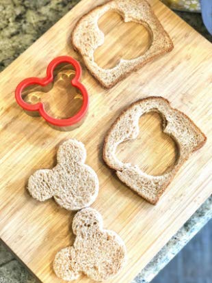 Stainless Steel Mickey Mouse Cookie Cutter/Kids Sturdy Cutters for Cookies, Sandwiches, Biscuit