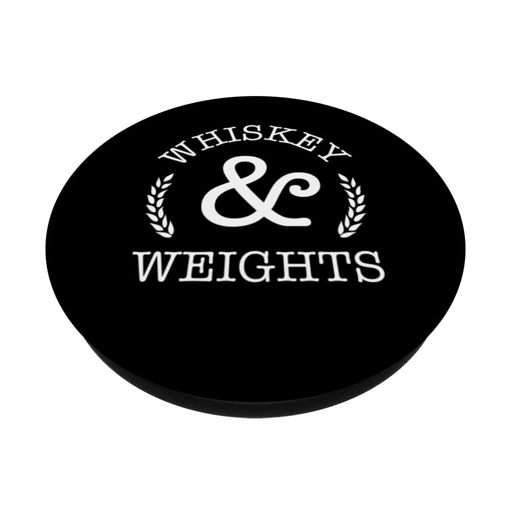 Whisky Gym Workout - Whiskey And Weights PopSockets Swappable PopGrip