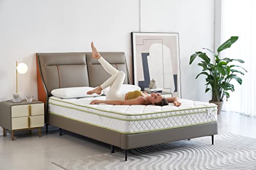Twin Mattress - 8" Hybrid Mattress with Foam and Spring for Optimal Support and Comfort - Quilted Foam Soft Top - Rolled in a Box - Medium Firm - Oliver & Smith