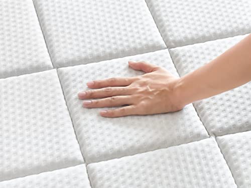 Twin Mattress - 8" Hybrid Mattress with Foam and Spring for Optimal Support and Comfort - Quilted Foam Soft Top - Rolled in a Box - Medium Firm - Oliver & Smith