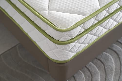 Twin Mattress - 8" Hybrid Mattress with Foam and Spring for Optimal Support and Comfort - Quilted Foam Soft Top - Rolled in a Box - Medium Firm - Oliver & Smith