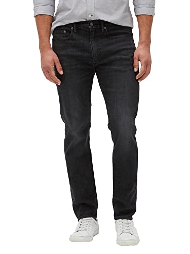 GAP Mens Soft Wear Slim Fit Jeans, Dark Grey 007, 34W x 30L US