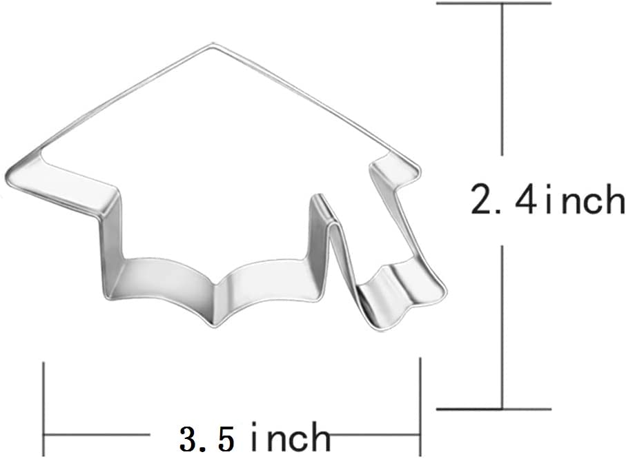Graduation Cap Cookie Cutter-3.5 inch-Biscui Cutters for 2022 Graduation Celebration Party