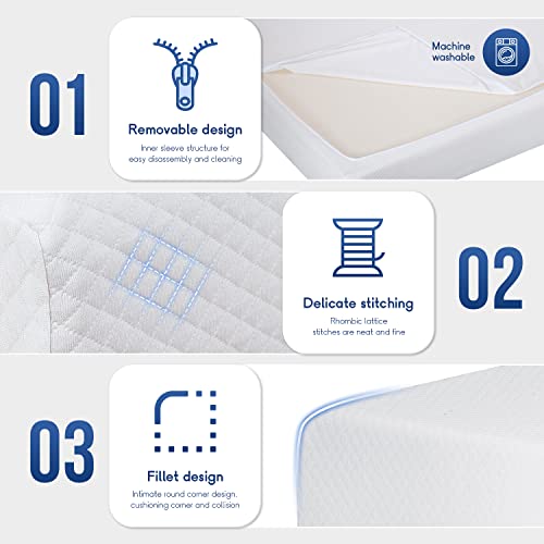 PayLessHere 6 Inch Twin Gel Memory Foam Mattress/CertiPUR-US Certified/Bed-in-a-Box/Cool Sleep & Comfy Support