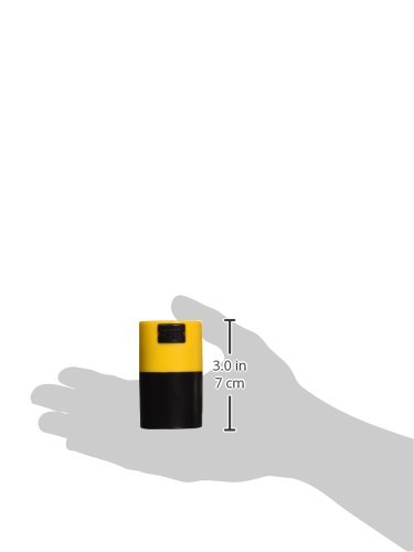 Vitavac - 5g to 20 grams Vacuum Sealed Container - Yellow Cap & Black Body