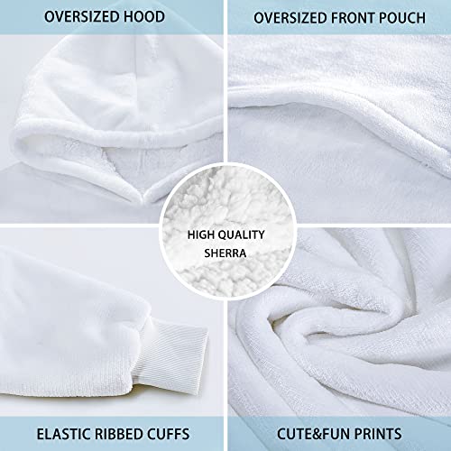 City Classic Football Wearable Oversized Blanket with Super Pockets, Sherpa Blanket Hooded, Warm Winnter Fuzzy Pullover for Women & Men