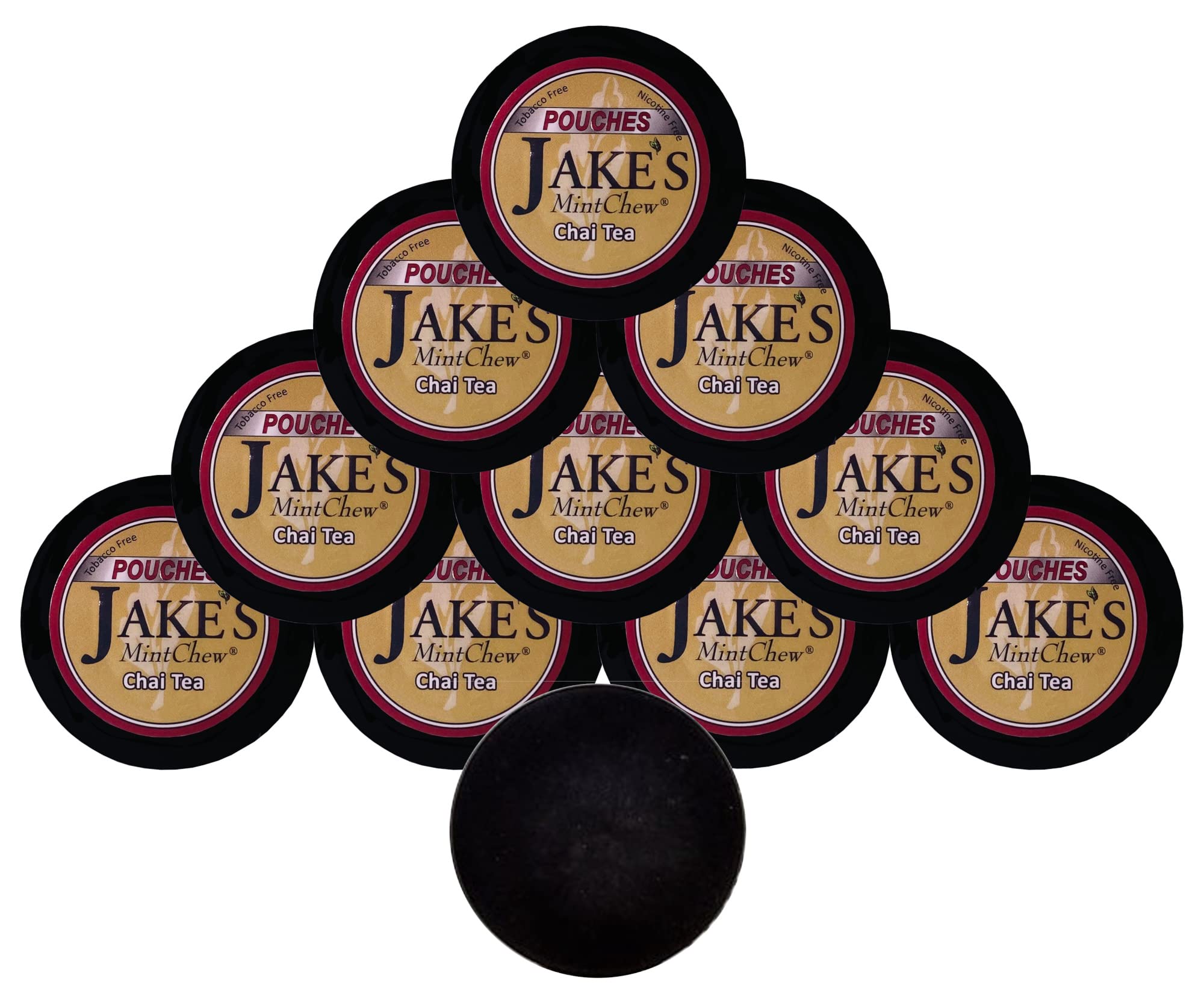 DC Crafts Nation Skin Can Cover Black with 10 Cans Jake's Mint Chew Chai Tea Pouches