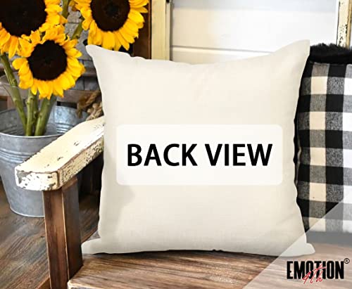 Spring Summer Pillow Covers 18x18 Set of 4 Sunflower Decorations for Farmhouse Pillows Home Sweet Home Bless This Home Decorative Throw Pillows Yellow Gray Throw Cushion Case for Home Decor TH169