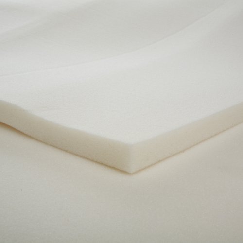 1-Inch Slab Memory Foam Mattress Topper, Queen