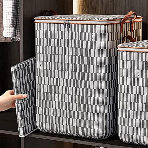 BANOOF Storage Bags Space Saver,Clothes Storage Bag, Wardrobe Sorting Storage Box, Portable Winter Cup Storage Box,Store Two Quilts of Less Than 12kg (S)