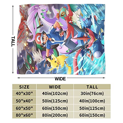 Anime Blanket Merch Ultra Soft Throw Blanket Warm Bed Blanket for Travelling Camping Living Room Sofa Bedroom Decor Gifts(40"x30" Style-1)