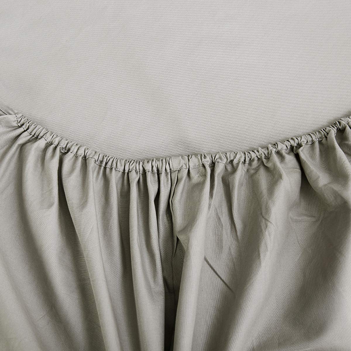 NHNHN Fitted Sheet-Deep Pockets-Soft Microfiber-Easy Care-Shrinkage and Fade Resistant-Fitted Sheets Full Size for Girl Woman Teens Kids-Only 1 Fitted Sheet(Full,Light Grey)
