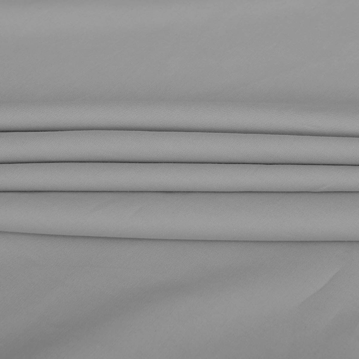 NHNHN Fitted Sheet-Deep Pockets-Soft Microfiber-Easy Care-Shrinkage and Fade Resistant-Fitted Sheets Full Size for Girl Woman Teens Kids-Only 1 Fitted Sheet(Full,Light Grey)