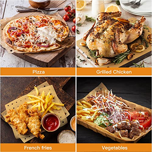 Air Fryer Disposable Parchment Paper Liners: 150pcs Airfryer Liners 9x11 Inch Perforated Rectangular Paper Sheets Basket Liner Accessories For Toaster Oven Xl Air Fryer