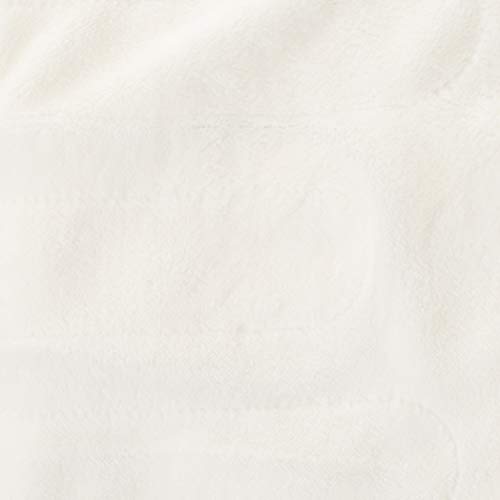 Beautyrest Foot Pocket Soft Microlight Plush Electric Blanket Heated Throw Wrap with Auto Shutoff, 50 x 62 in, Ivory