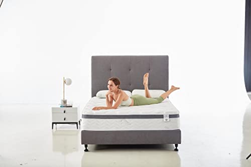 OLIVER & SMITH SINCE 1921 Twin Mattress - 10 Inch Cool Memory Foam & Hybrid Spring Mattress with Breathable Cover - Comfort Plush Euro Pillow Top - Bed in a Box