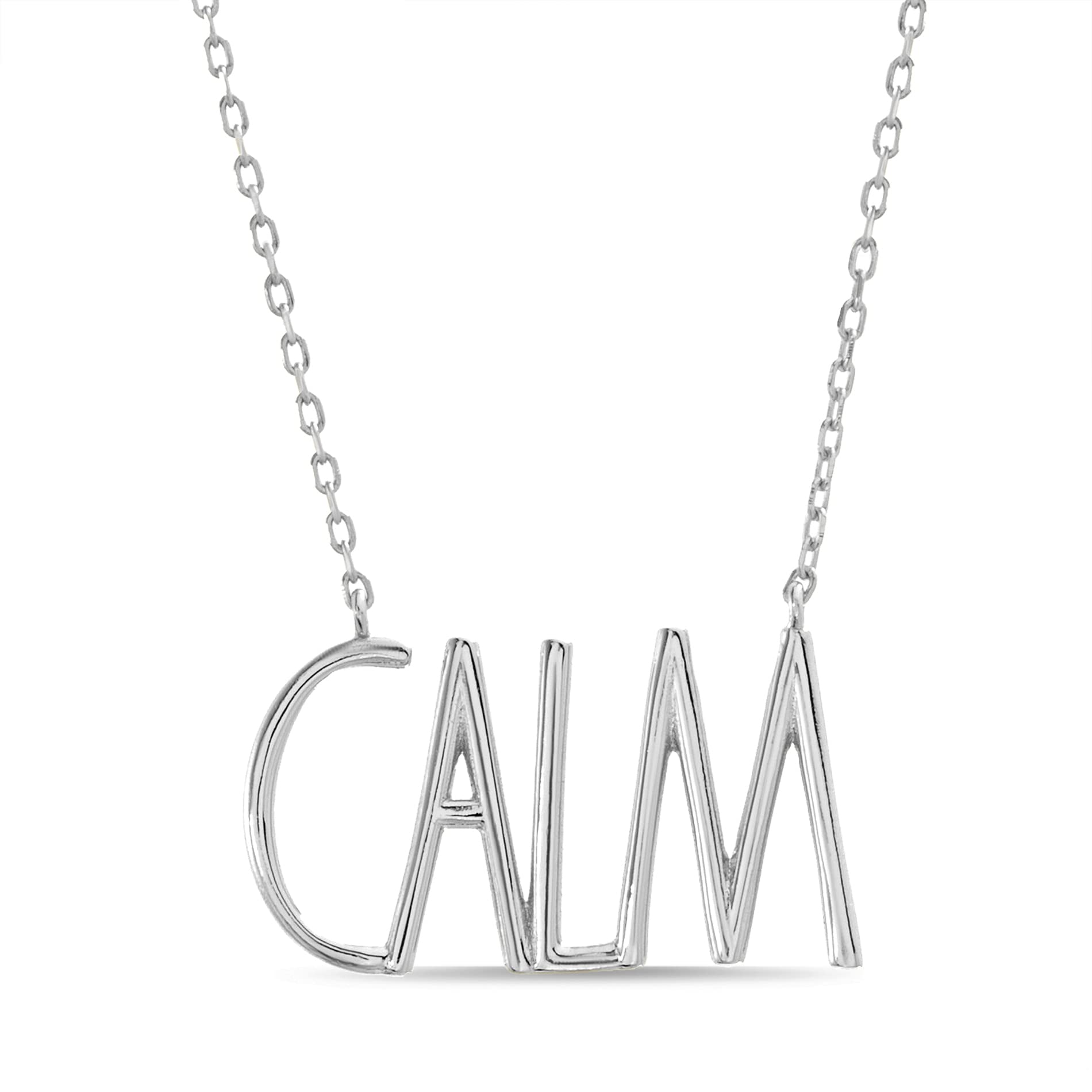 Rae Dunn Women's Faith Necklace – 14K Gold Plated Inspirational Motivational Charm Pendant Delicate Chain Necklace: Grateful, Be, Blessed, Joy, Loved, Wish