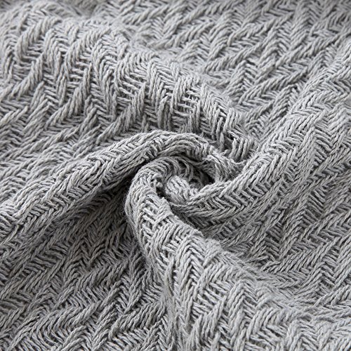 Amrapur Overseas | Monaco 100% Cotton Throw Blanket (Brick) 2 Pack