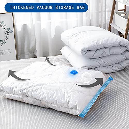 Nayoge Space Saver Vacuum Storage Bags Vacuum Sealed for Clothes,Comforters and Blanketes with Hand Pump,80% More Storage,Variety(Include 3D Bags)Pack of 6