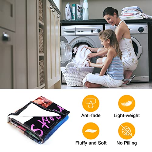 Livole Custom Blanket with Photos Customized Blanket with Pictures Blankets Personalized Baby Blanket Customized Blanket Gifts for Mother's Day, Father's Day, Christmas, Birthday (1-Photo)