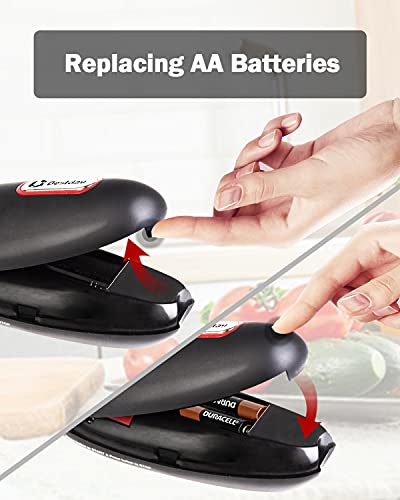 Electric Can Opener for kitchen, Handheld Battery Powered Can Opener with Smooth Edge, Small Portable One Touch Automatic Can Opener with Stainless Steel Blade, Gifts for Seniors with Arthritis