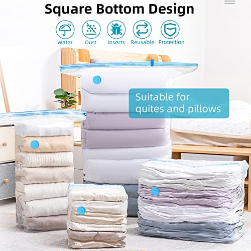 Vacuum Storage Bags, Space Saver Bags Compression Storage Bags for Comforters and Blankets, Vacuum Sealer Bags for Clothes Storage，Essential travel compression bag, vacuum packaging space saving bag