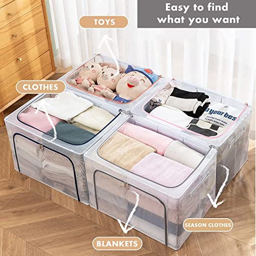 100L Waterproof Clothes Storage Bag 70L Waterproof Transparent Storage Bins