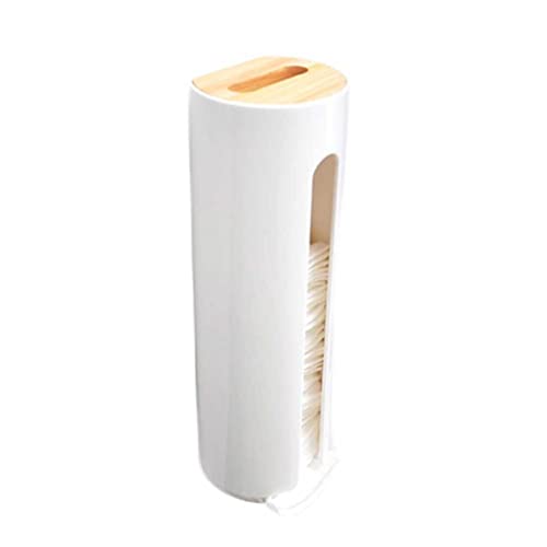 Eioflia Really Useful Box Plastic Storage Box Cotton Pad Dispenser Wall Mounted Cosmetic Make Up Cotton Pads Holder Storage Container with Lid