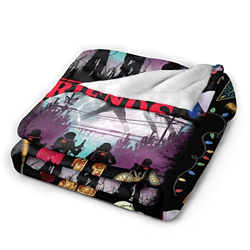 Friends Don't Lie Blanket Flannel Throw Soft Lightweight Blankets for Men Women Boys Gifts Room Bed Home Decor 60"x50"