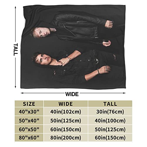 XP-LR S-am and Col-by Blanket,Super Soft Comfortable Flannel Throw Blanke Blanket Super Lightweight Warm Blanket 80"x60"