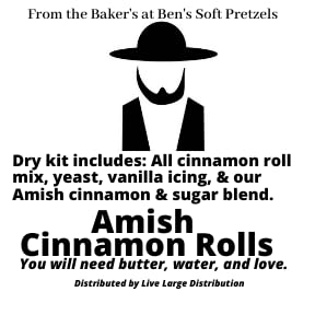 Ben's Soft Pretzels Amish Cinnamon Roll Bake at Home Kit,