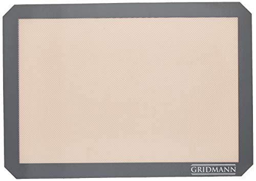GRIDMANN Pro Silicone Baking Mat - Set of 2 Non-Stick Half Sheet (16-1/2" x 11-5/8") Food Safe Tray Pan Liners