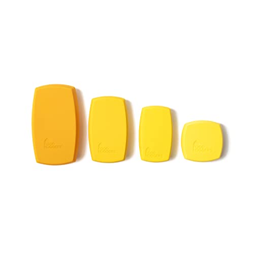 Food Huggers Cheese Huggers Set of 4 Reusable Silicone Savers Cheese Paper Alternative | Store Cheddar, Swiss, Colby Jack and More