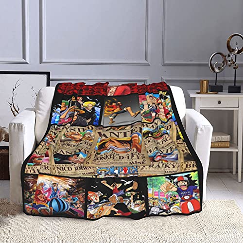 Trendy Soft and Fluffy Flannel Throw Blanket for Adult Kids Soft Warm Decorative Comfort Bed Blanket for Couch Bed Sofa Living Room Vintage 50x60 Inch