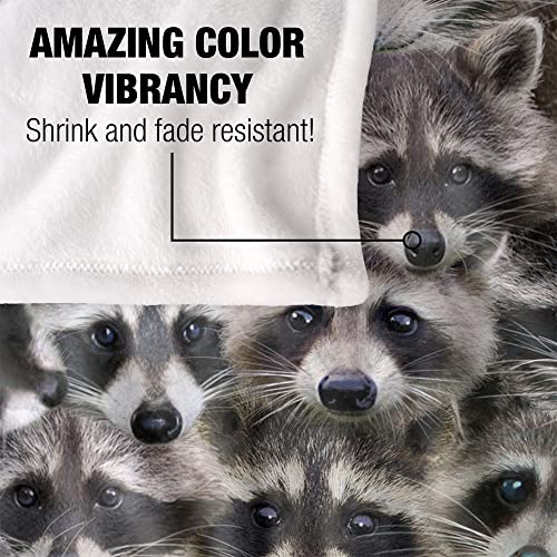 Trevco Racoons Silky Touch Super Soft Throw Blanket 36" x 58"