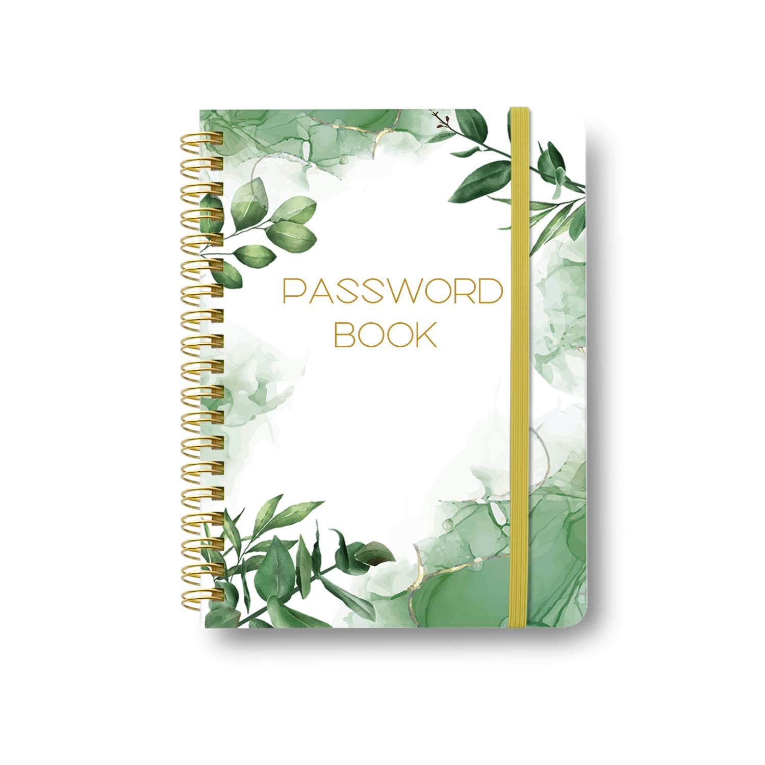 Password Book with Alphabetical Tabs - Spiral Password Notebook for Internet & Computer Login, Recording Website, Usernames, Passwords. Password Keeper for Home or Office, 5.1 x 6.9 IN
