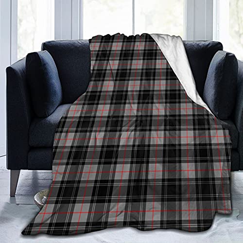 Throw Blanket Ultra-Soft Modern Tartan of The Scottish Clan Moffat Blanket Bed Blanket Quilt Durable Home Decor Fleece Blanket Sofa Blanket Luxurious Carpet for Men Women Kids 80"X60"