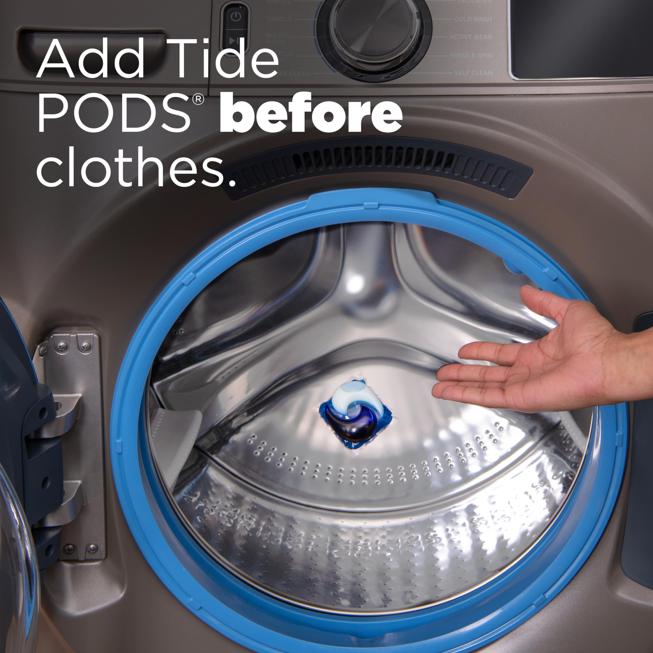 Tide Hygienic Clean Heavy 10x Duty Power PODS Laundry Detergent Pacs Original 63 count For Visible and Invisible Dirt (Pack of 1)