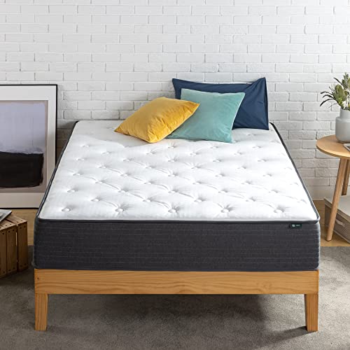 ZINUS 10 Inch Comfort Essential Pocket Spring Hybrid Mattress, Queen, Pressure Relieving Support, CertiPUR-US Certified, Mattress in A Box