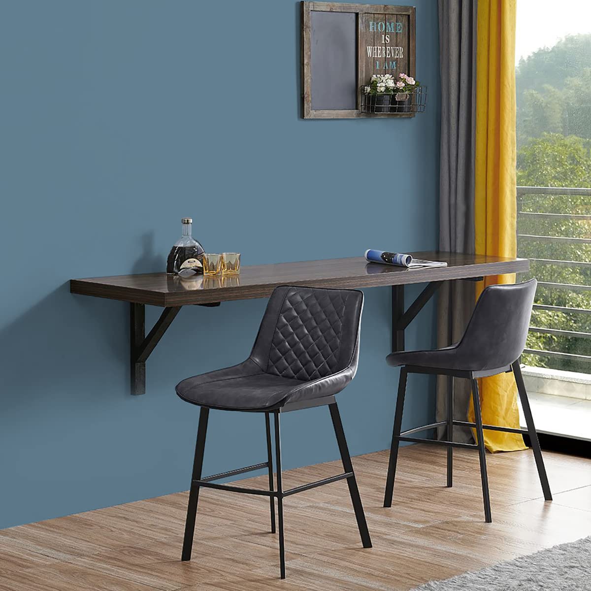 Nukofal Blue Wallpaper Peel and Stick Wallpaper Blue Contact Paper 17.7inch x 118.1inch Blue Waterproof Wallpaper Solid Self Adhesive Removable Wallpaper for Cabinet Kitchen Shelf Liner Vinyl Roll