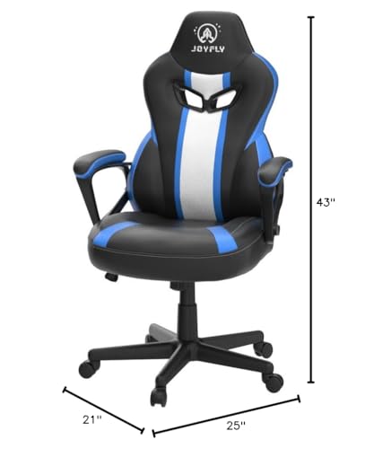 JOYFLY Gaming Chair, Gamer Chair for Adults Teens Silla Gamer Computer Chair Racing Ergonomic PC Office Chair (Blue)