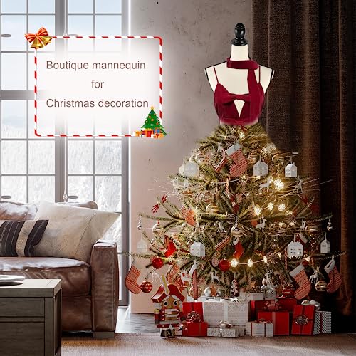 HOMBOUR Female Mannequin Body, Sewing Mannequin Torso Dress Form, Adjustable Mannequin with Stand for Sewing Dressmaker Jewelry Display, Beige