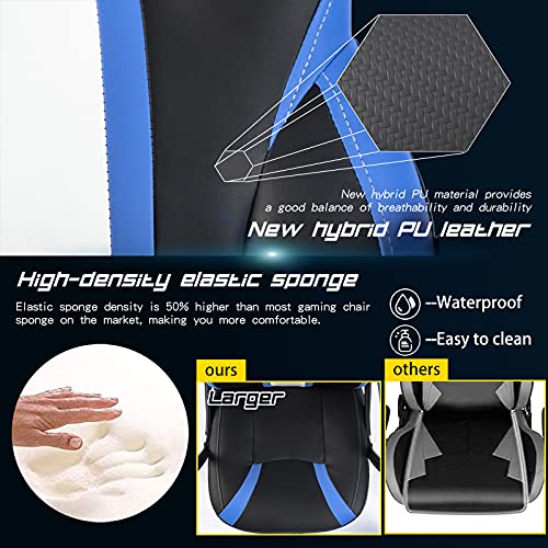 JOYFLY Gaming Chair, Gamer Chair for Adults Teens Silla Gamer Computer Chair Racing Ergonomic PC Office Chair (Blue)