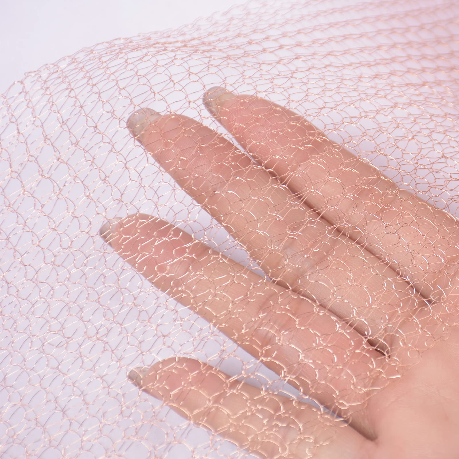 YAGJIA Copper Mesh Rodent Control, 5 in x 32 ft Pure Copper Wire Mesh, Rustproof Copper Mesh Roll, Double Layer Rodent Mesh Barrier for Hole Blocking