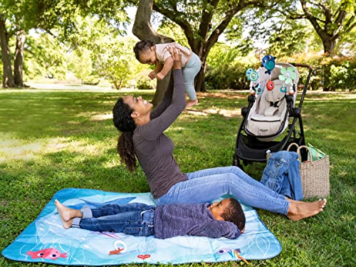 Tiny Love Outdoor Picnic Mat, XL Space Offers Plenty of Room for Play and bonding, Treasure The Ocean