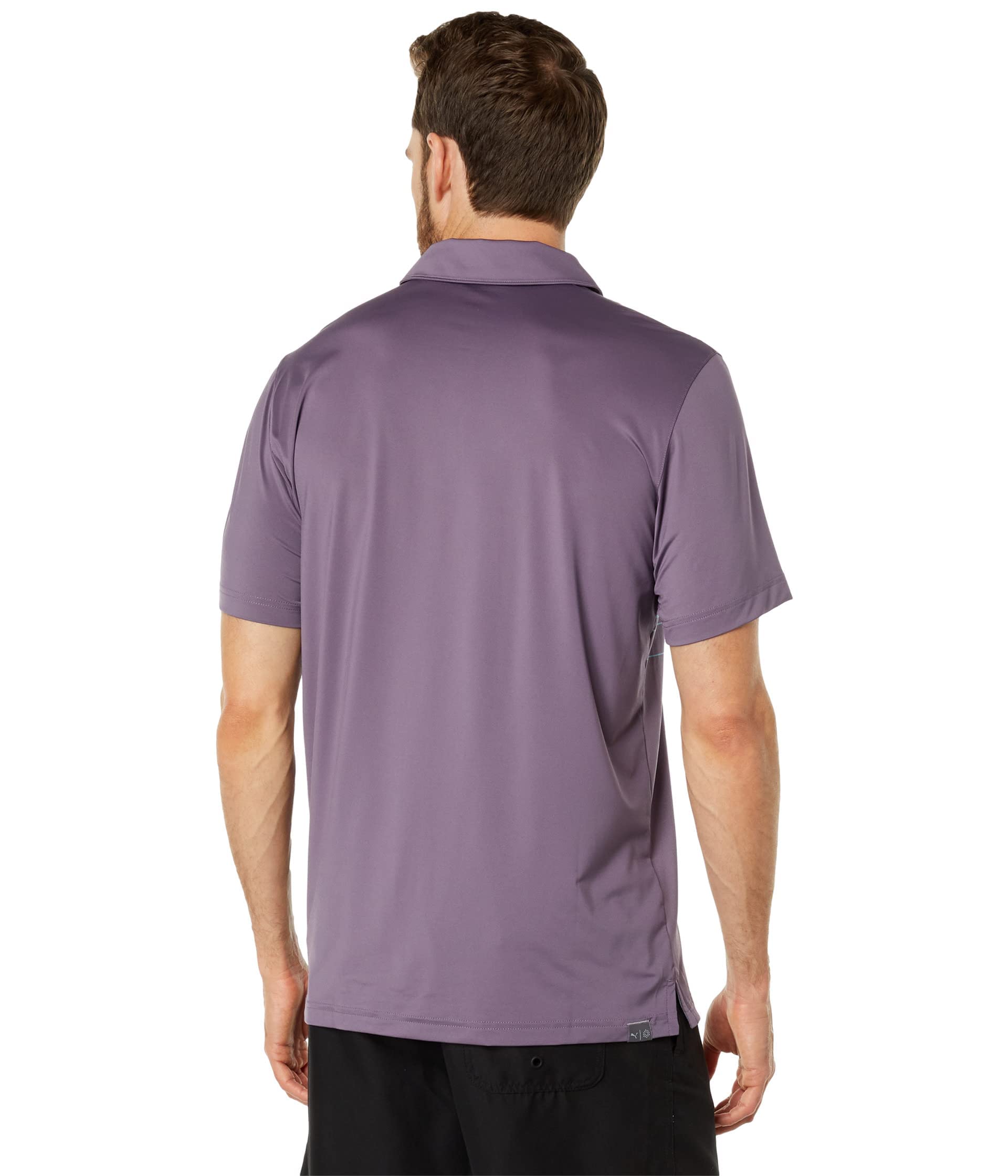 PUMA Mattr Canyon Polo Purple Charcoal/Puma Black LG