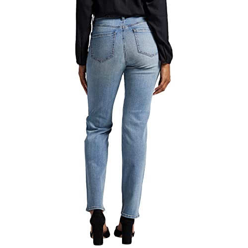 JAG Jeans Women's Petite Vivie High Rise Straight Leg Pull-on Jeans, Beachside, 2