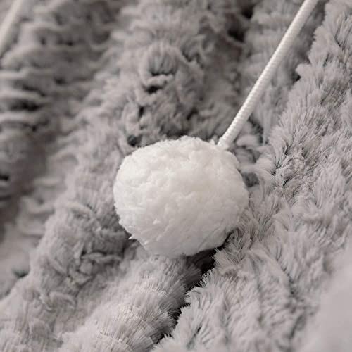 Vangao Wearable Blanket Hooded Throw Blanket Striped Fluffy Heavy Duty for Couch Chair Bed Sofa Oversized Hoodie Soft Winter Blanket Sherpa Reverse Cozy Xmas Decorations 50x70 Inch Brindle