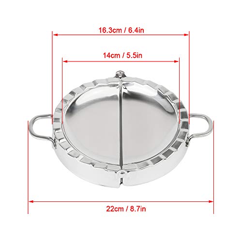 PAMISO Large Empanada Maker, 6 inch Empanada Seal with 7 Inch Dough Cutter Circle, Stainless Steel Empanada Press, Pastry Tools, Pocket Pie